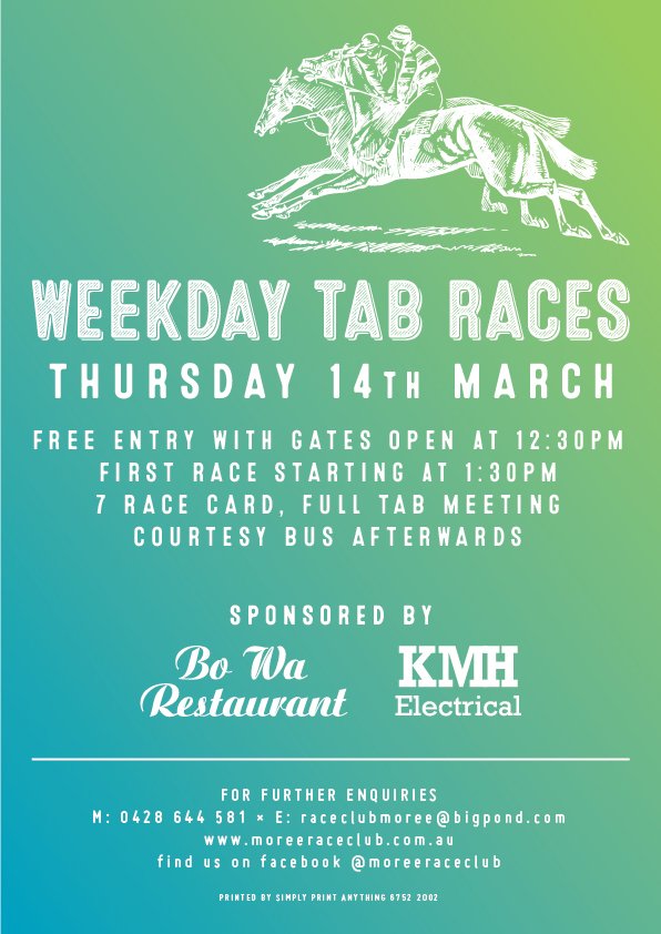 Moree Race Club - Moree Races, Horse Racing Moree NSW – Races - Moree ...